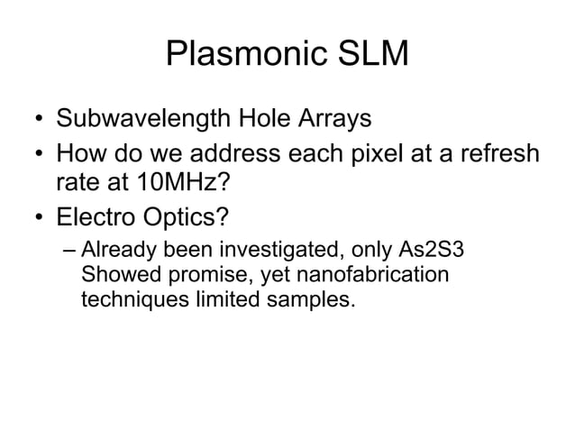 Plasmonics | PPT