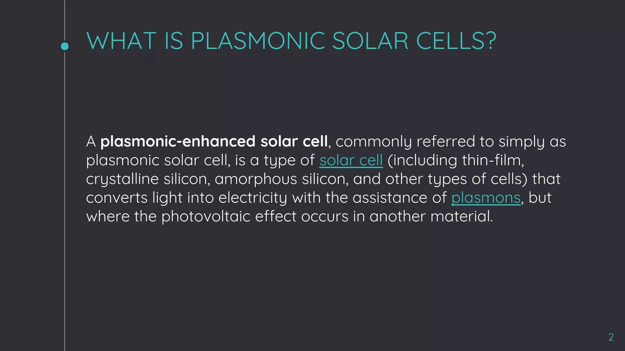 PLASMONIC SOLAR CELLS.pptx