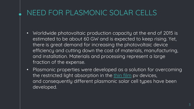 PLASMONIC SOLAR CELLS.pptx