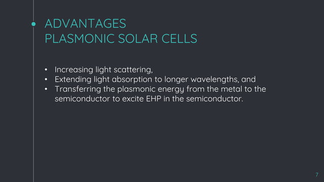 PLASMONIC SOLAR CELLS.pptx