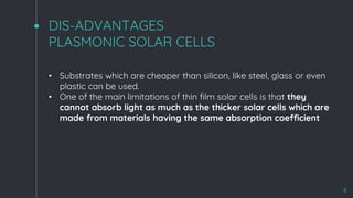 PLASMONIC SOLAR CELLS.pptx