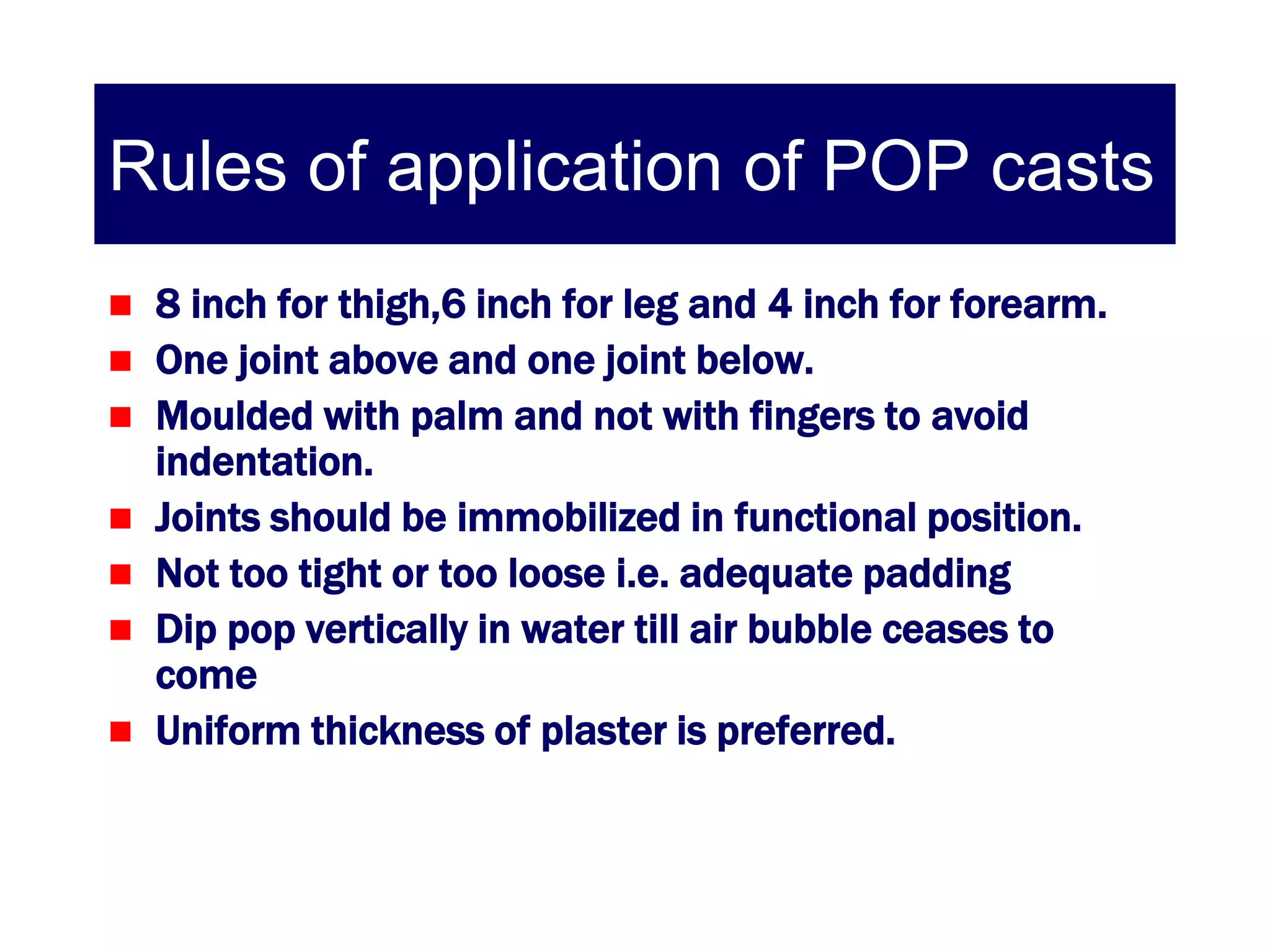 Plaster of Paris and Plaster Technique | PPTX