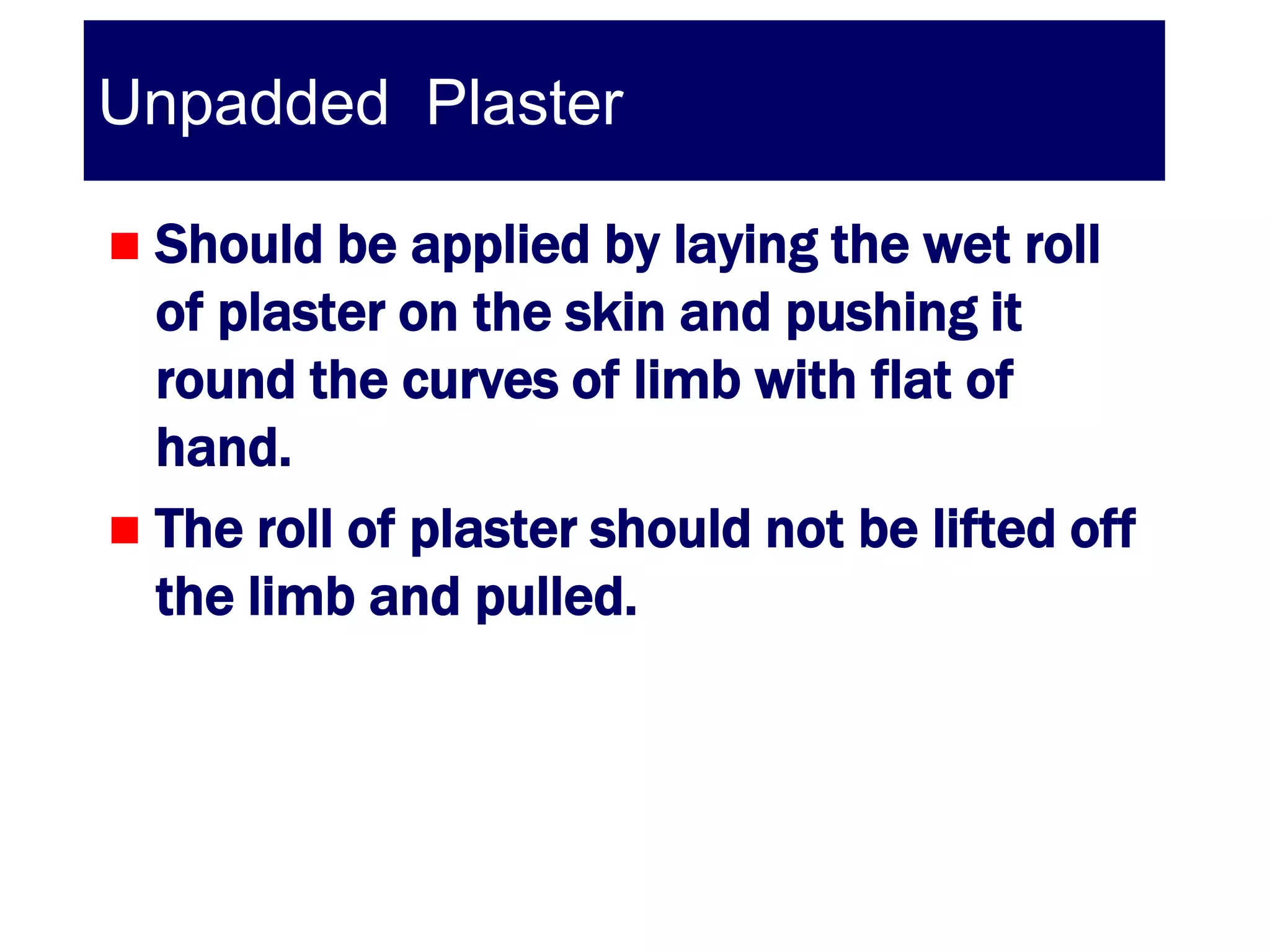 Plaster of Paris and Plaster Technique | PPTX