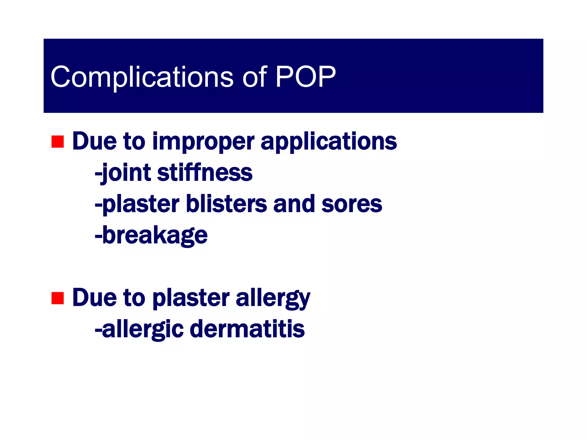 Plaster of Paris and Plaster Technique | PPTX