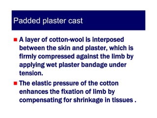 Plaster of Paris and Plaster Technique | PPTX