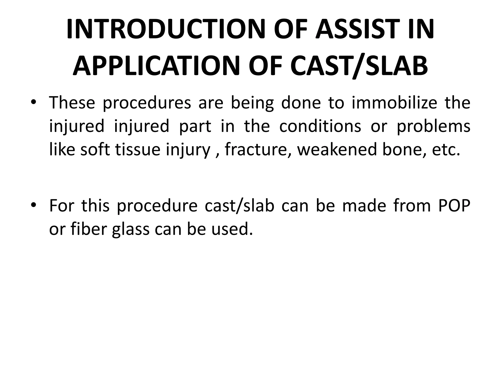 Plaster cast and its type | PPTX