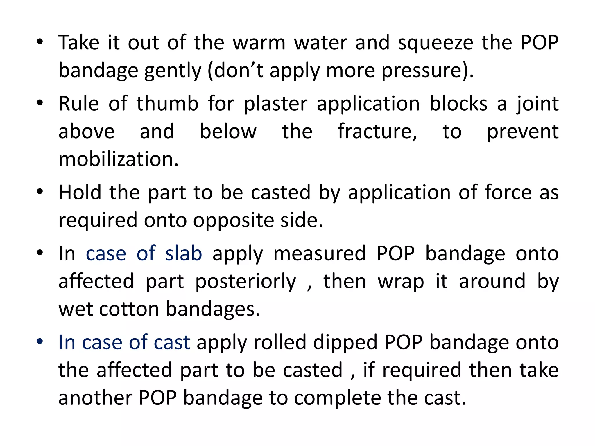 Plaster cast and its type | PPTX
