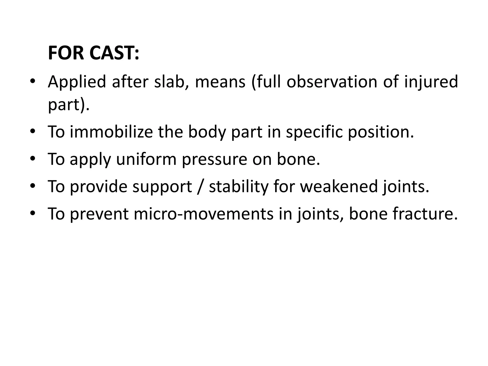 Plaster cast and its type | PPTX