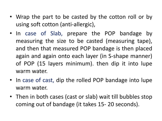 Plaster cast and its type | PPTX