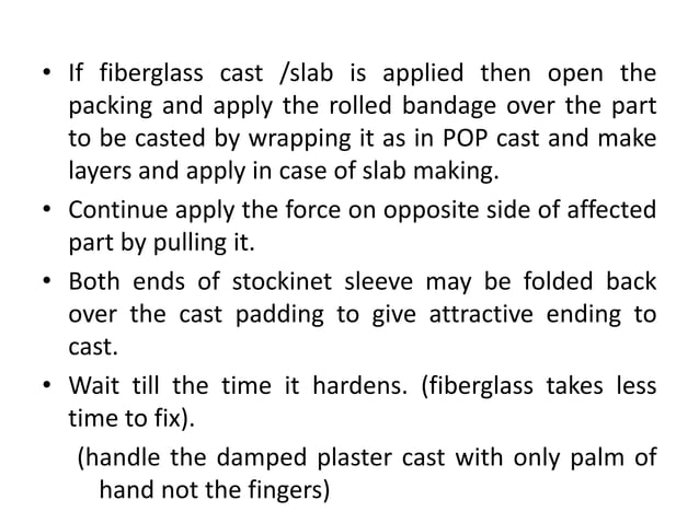 Plaster cast and its type | PPTX