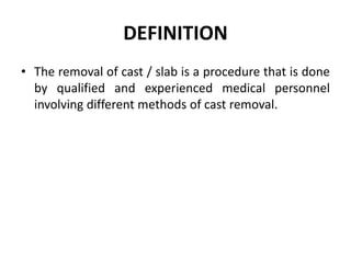 Plaster cast and its type | PPTX