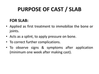 Plaster cast and its type | PPTX