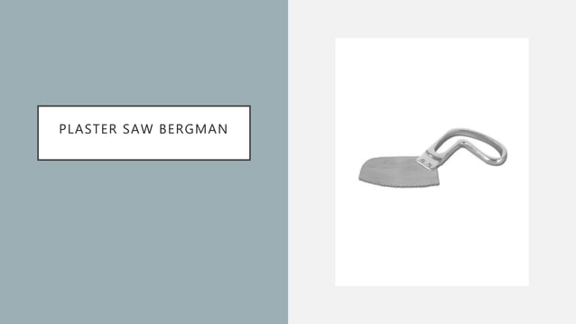 (Plaster cutting instruments) | PPT