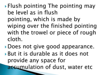 Plastering and pointing | PPTX