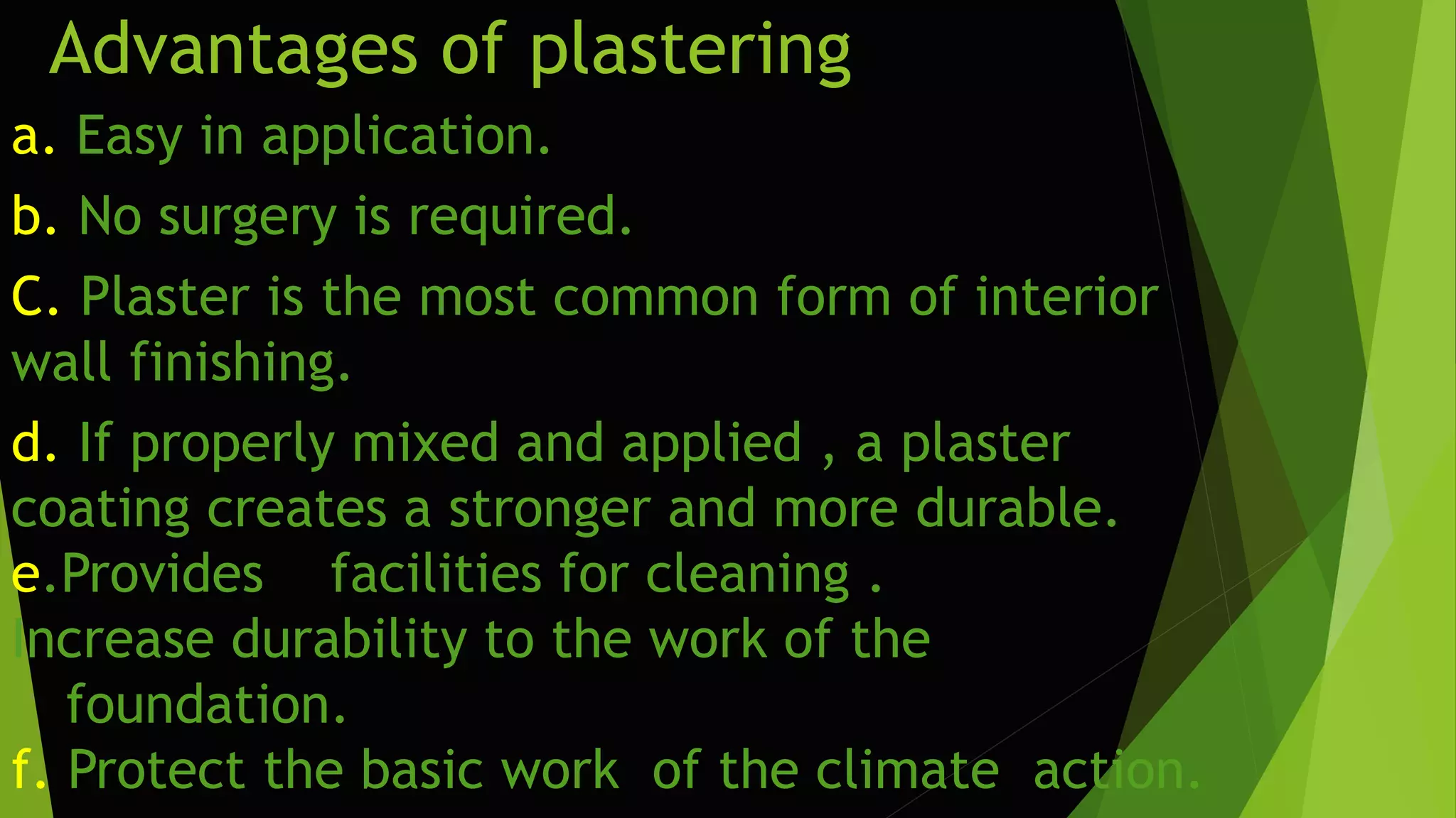 Plastering | PPTX