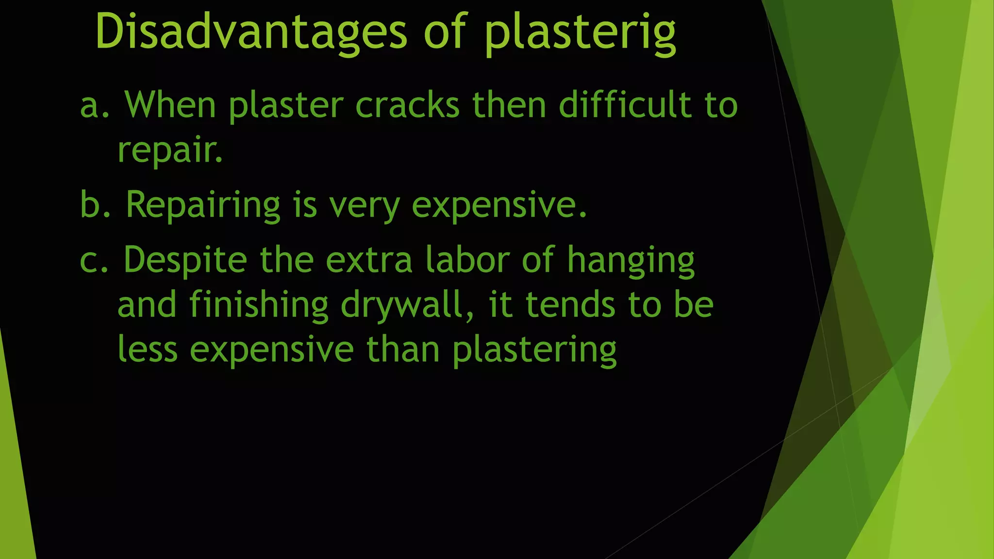 Plastering | PPTX