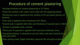 Plastering | PPTX