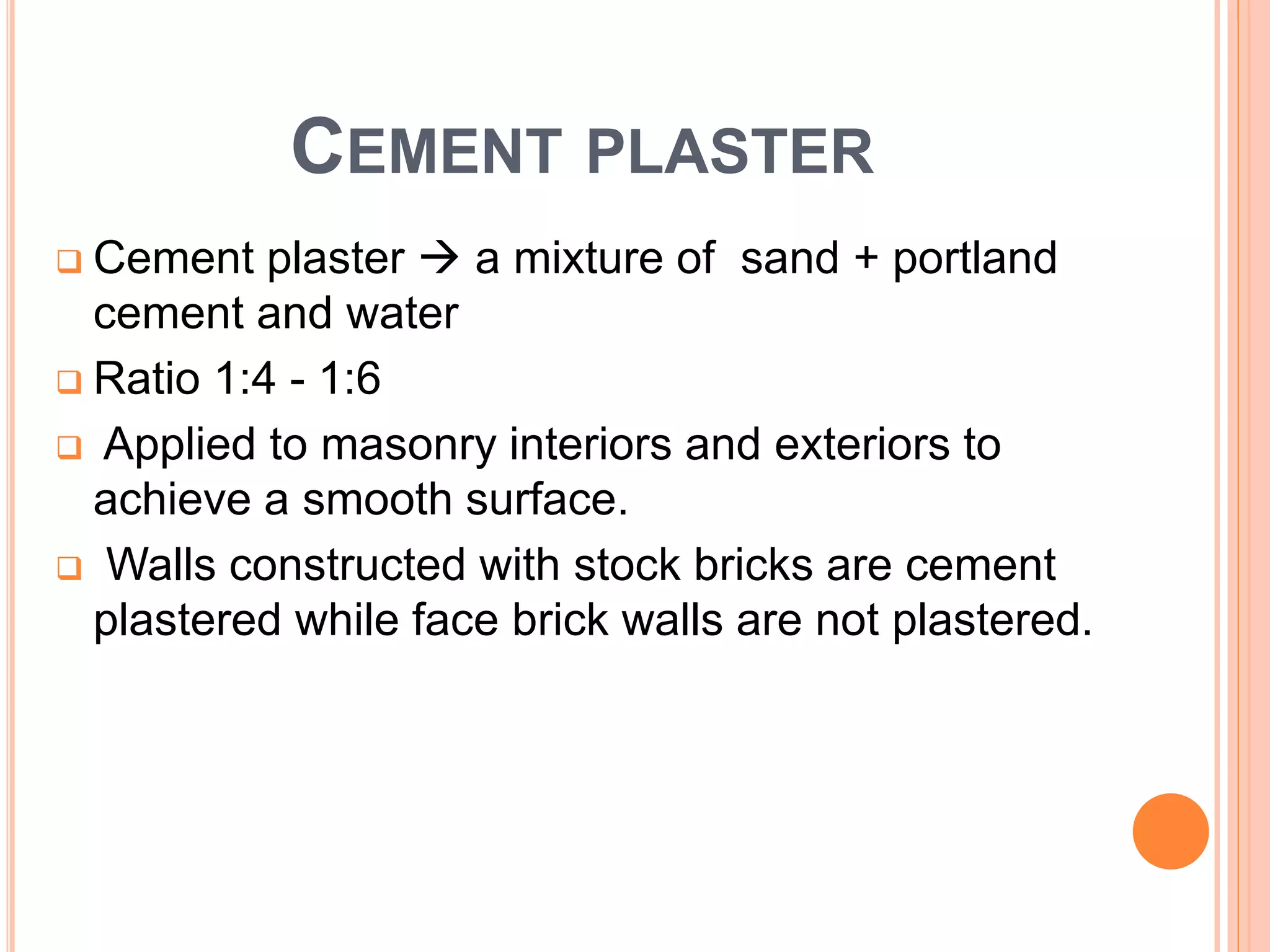 Plastering | PPTX