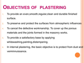 Plastering | PPTX