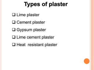 Plastering | PPTX