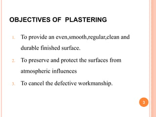 Plastering ppt | PPTX