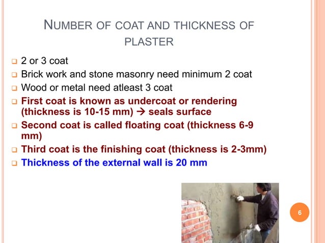 Plastering ppt | PPTX | Geology | Science