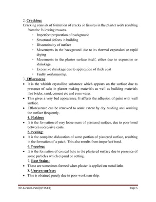 Plastering and plastering methods used in Construction | PDF