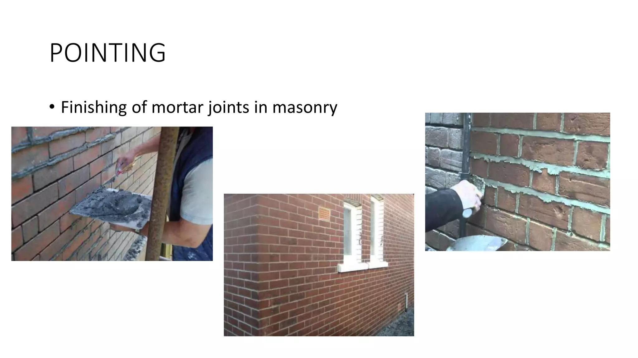 Plastering and pointing | PPTX