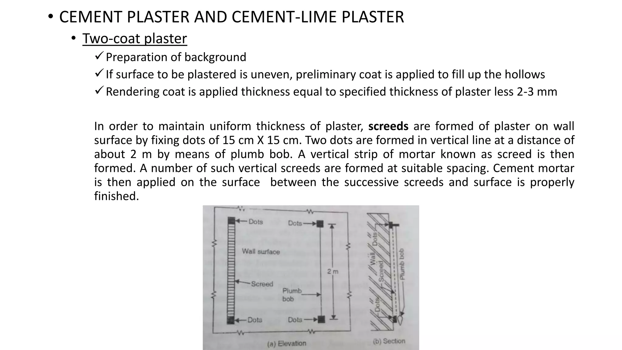 Plastering and pointing | PPTX
