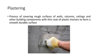 Plastering and pointing | PPTX