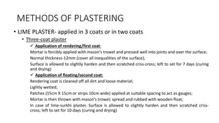 Plastering and pointing | PPTX