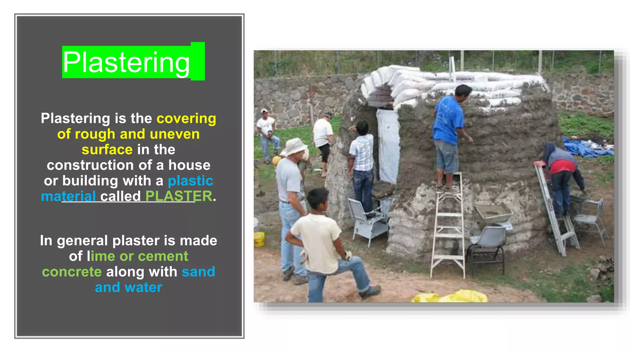 Plastering by mani | PPT