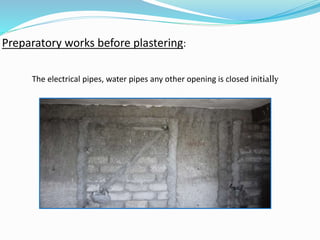 Cement Plastering procedure | PPTX