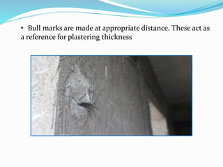 Cement Plastering procedure | PPTX