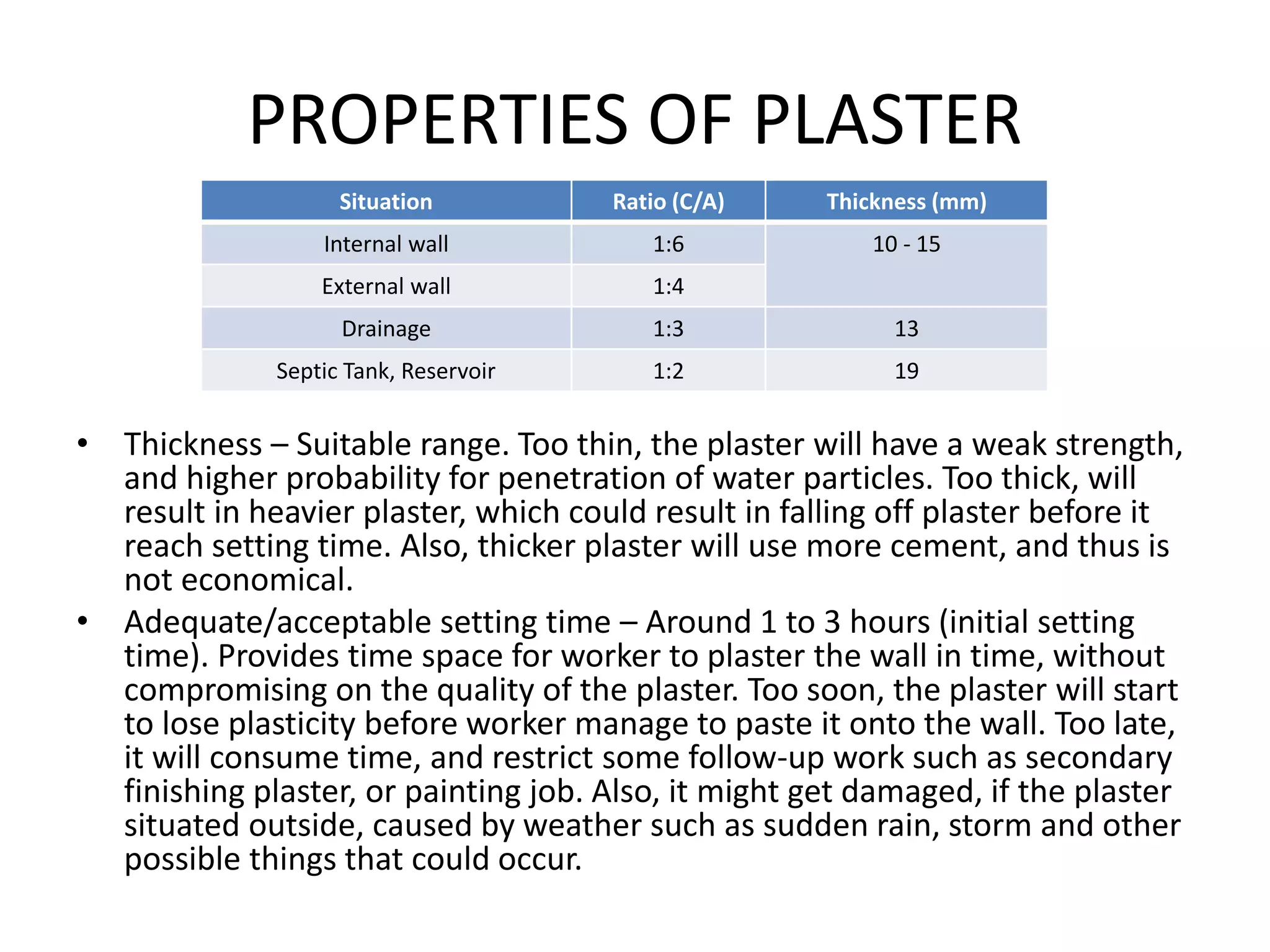Plastering Process (Cement/Masonry/Finishing Layer) | PPTX