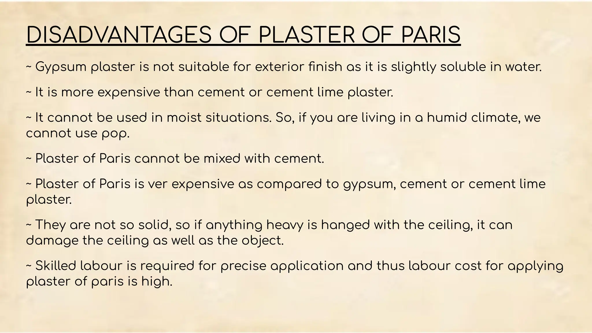 Plaster Of Paris | Properties |Types |Uses | PDF