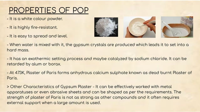 Plaster Of Paris | Properties |Types |Uses | PDF | Geology | Science