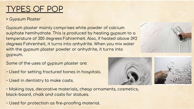 Plaster Of Paris | Properties |Types |Uses | PDF | Geology | Science