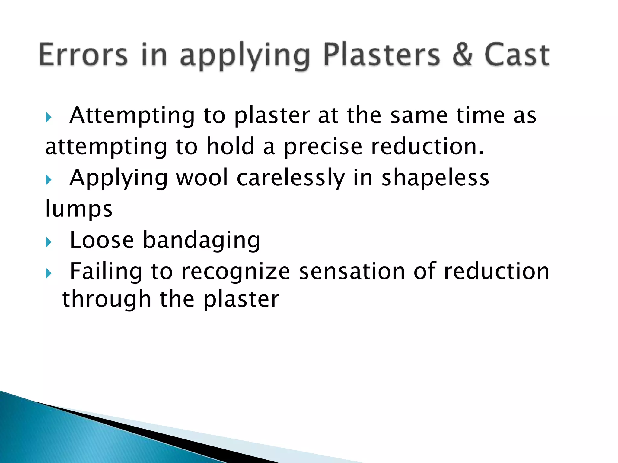 Plaster of paris ortho presentation | PPTX