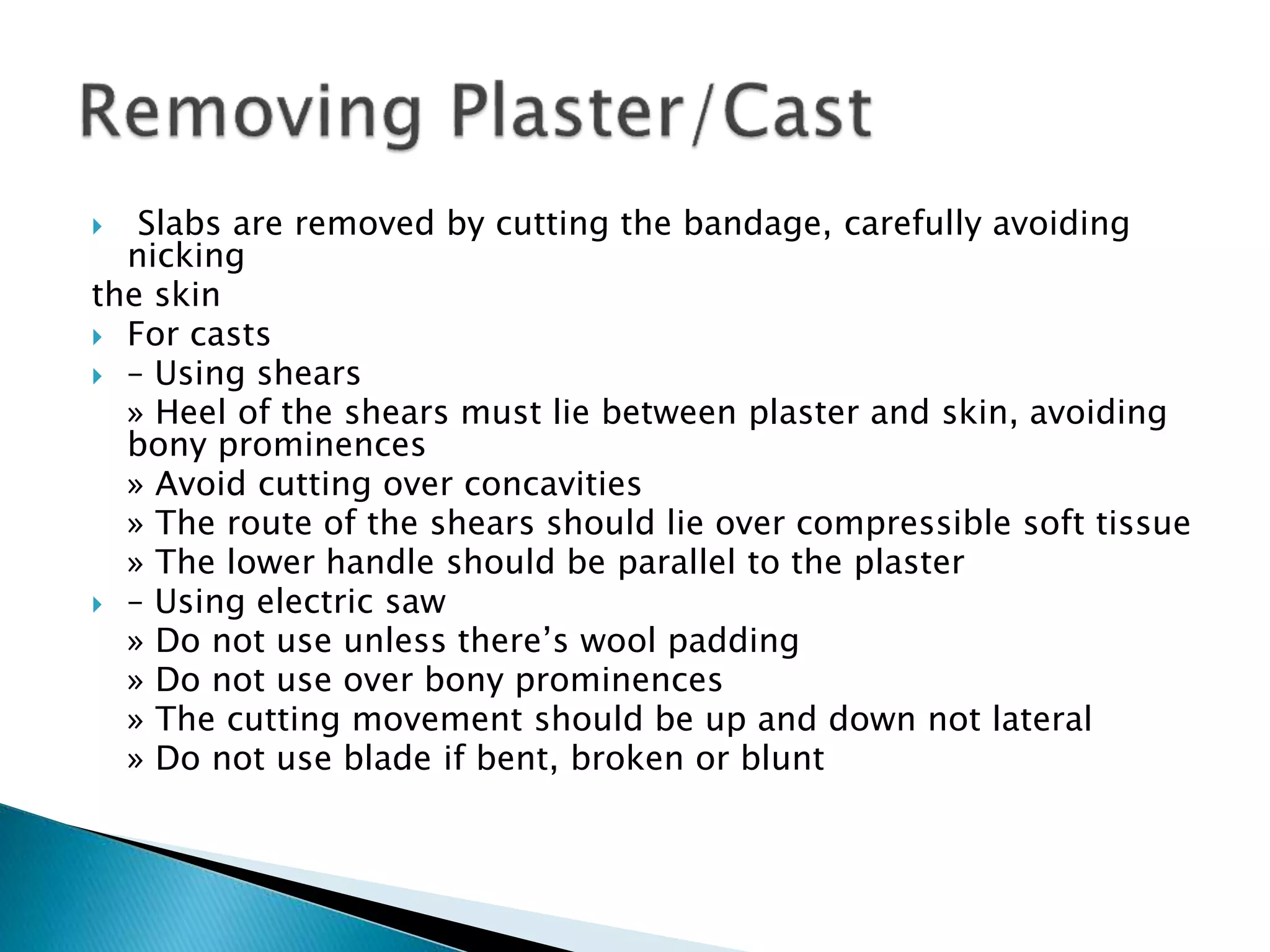 Plaster of paris ortho presentation | PPTX
