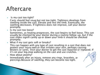 Plaster of paris ortho presentation | PPTX