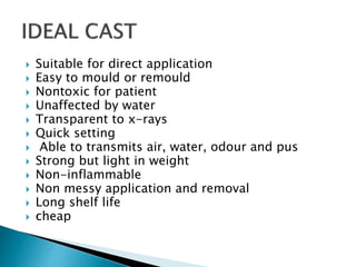 Plaster of paris ortho presentation | PPTX