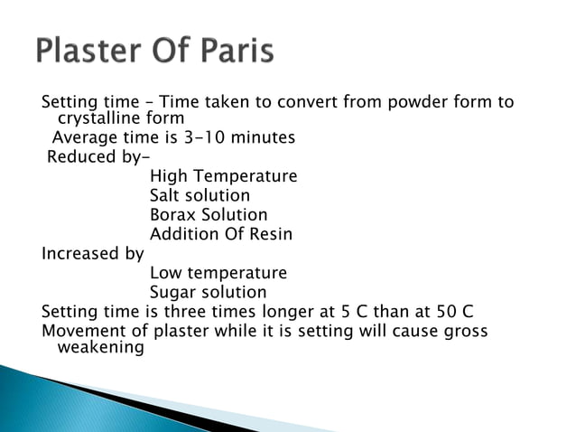 Plaster of paris ortho presentation | PPTX | Death, Injury, or Military Conflict | Sensitive Topics