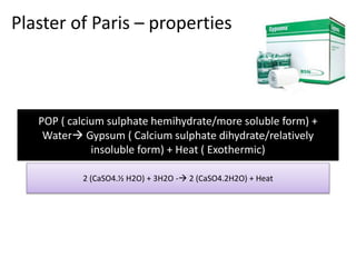 Plaster of paris | PPTX