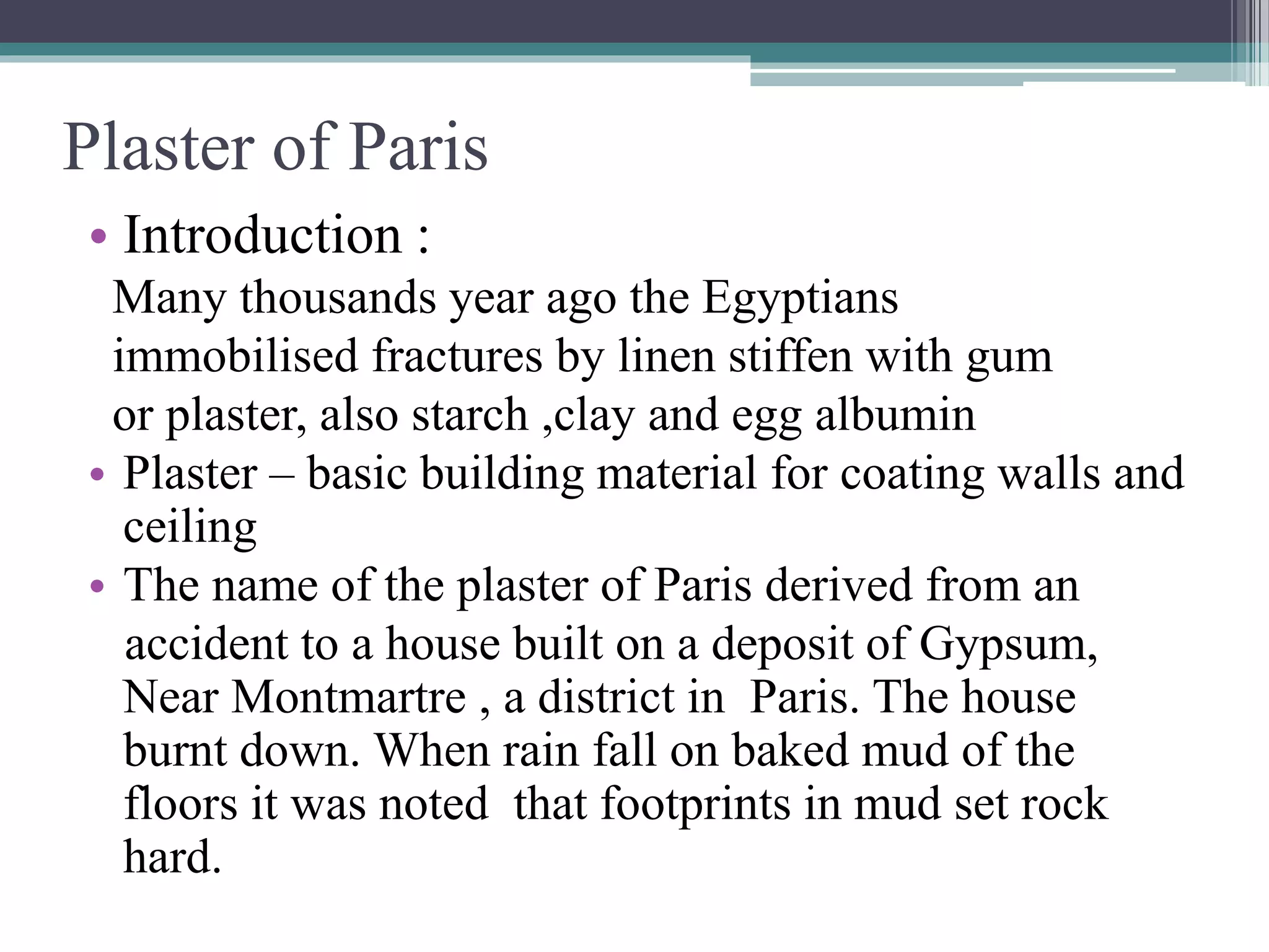 Plaster of paris ,synthetic casts and Functional cast bracing | PPTX