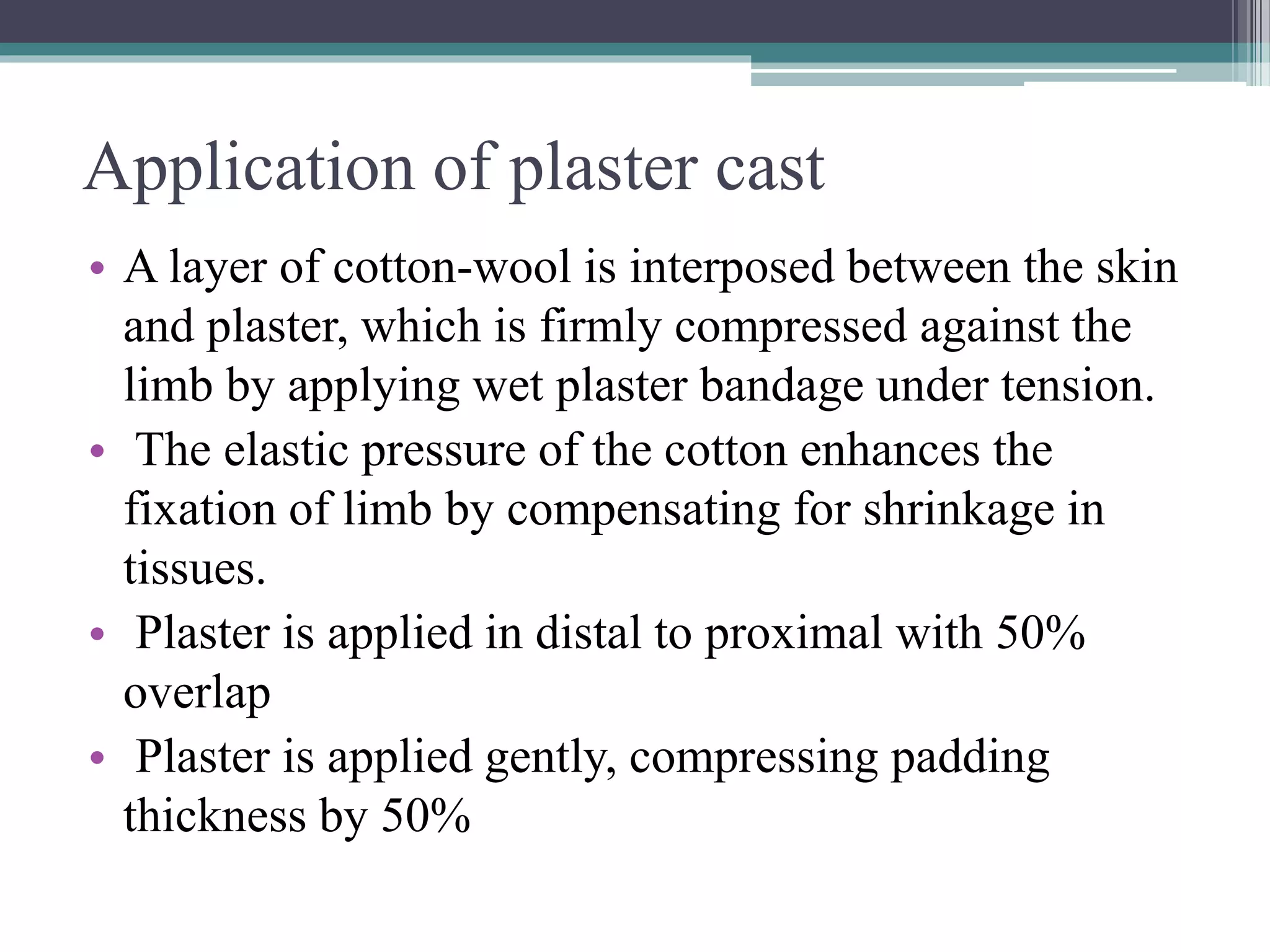 Plaster of paris ,synthetic casts and Functional cast bracing | PPTX