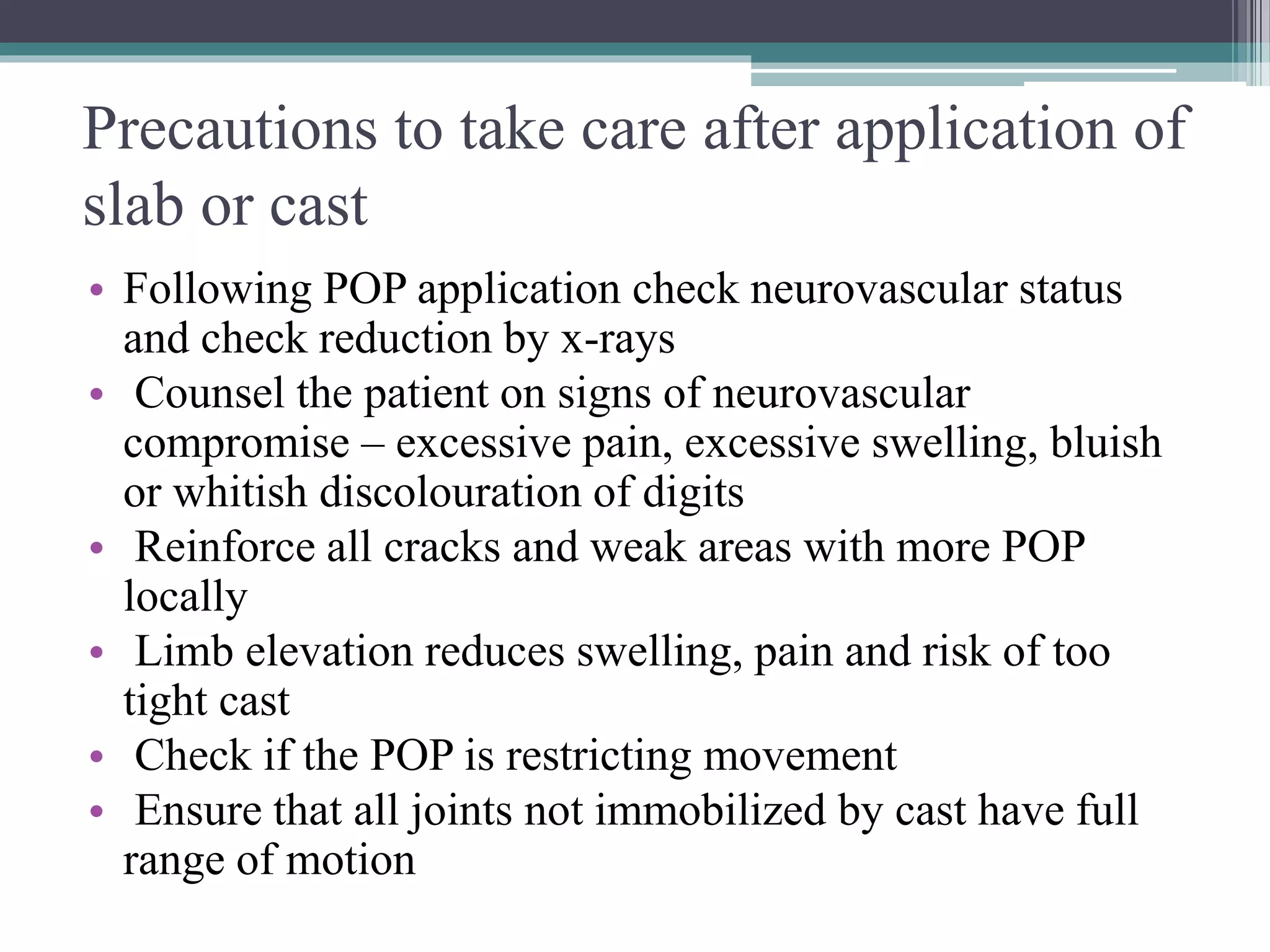 Plaster of paris ,synthetic casts and Functional cast bracing | PPTX