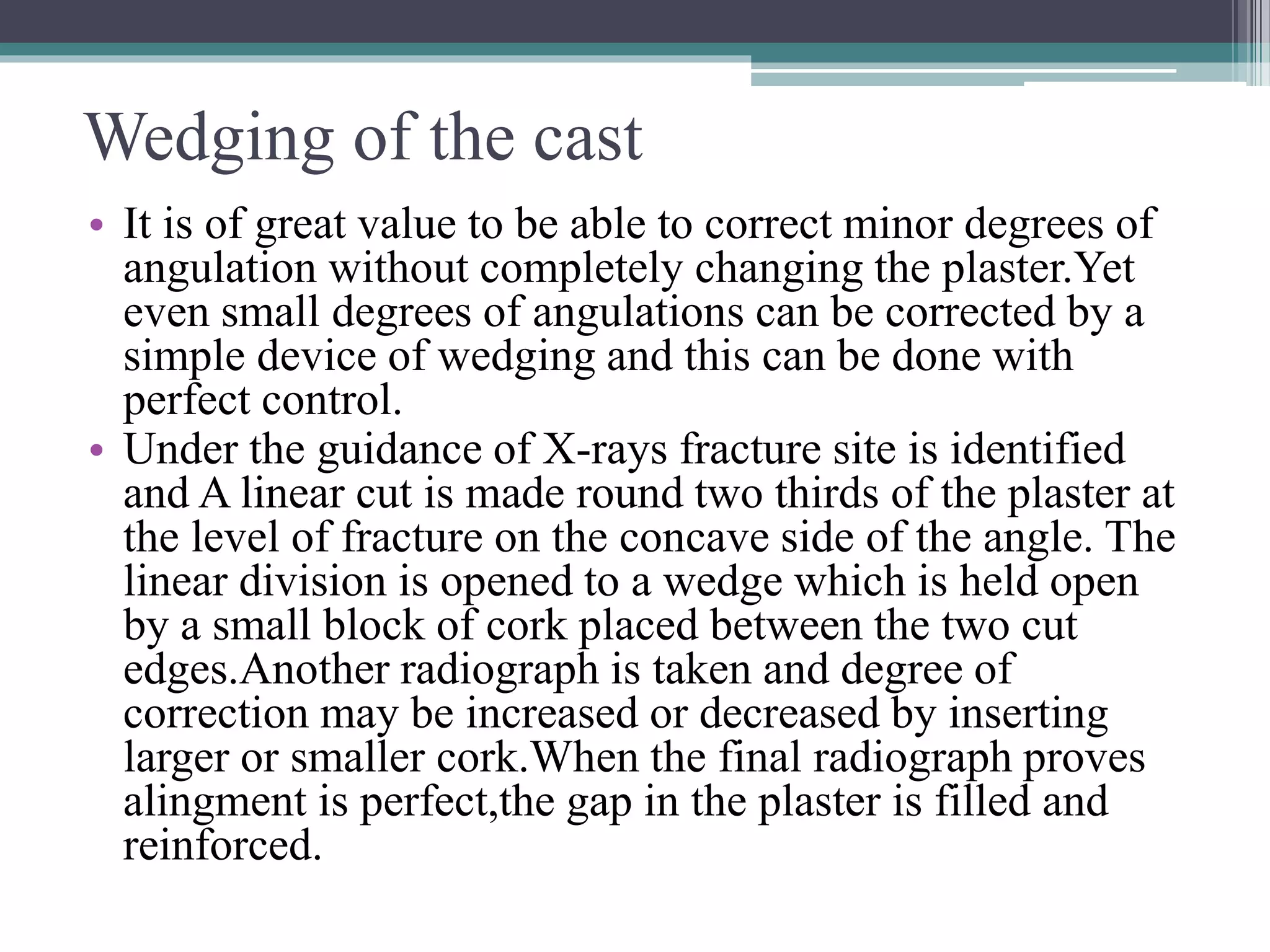 Plaster of paris ,synthetic casts and Functional cast bracing | PPTX
