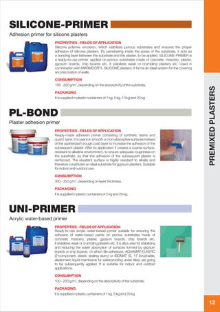 ISOMAT_Plasters & mortars | PDF