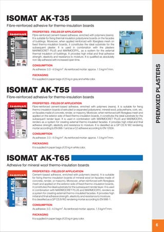 ISOMAT_Plasters & mortars | PDF